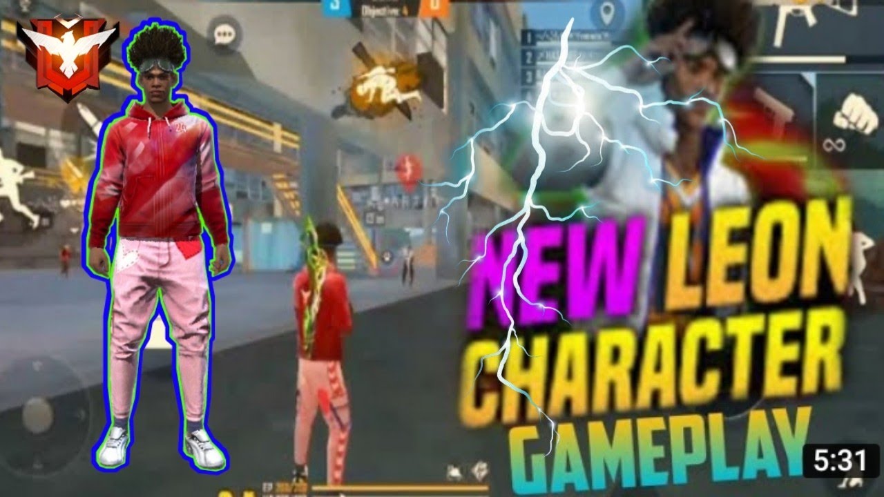 New LEON CHARACTER GAMEPLAY😍😱😱HASAN GAMING 143😱💥💥Garena Free Fire ️ ️ ️ ...