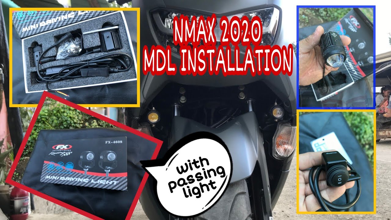 INSTALLATION NMAX 2020 MDL WITH PASSING LIGHT | FX BRAND DOMINO SWITCH ...