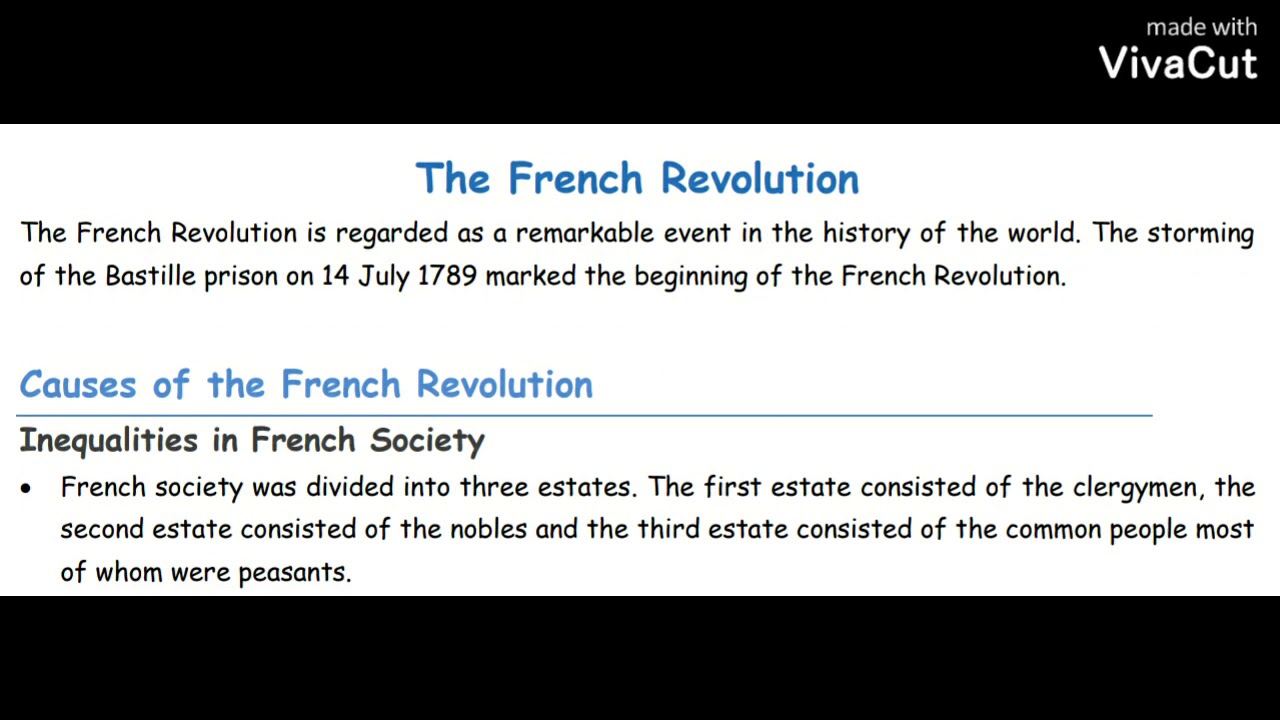 Ch. French revolution short notes - YouTube