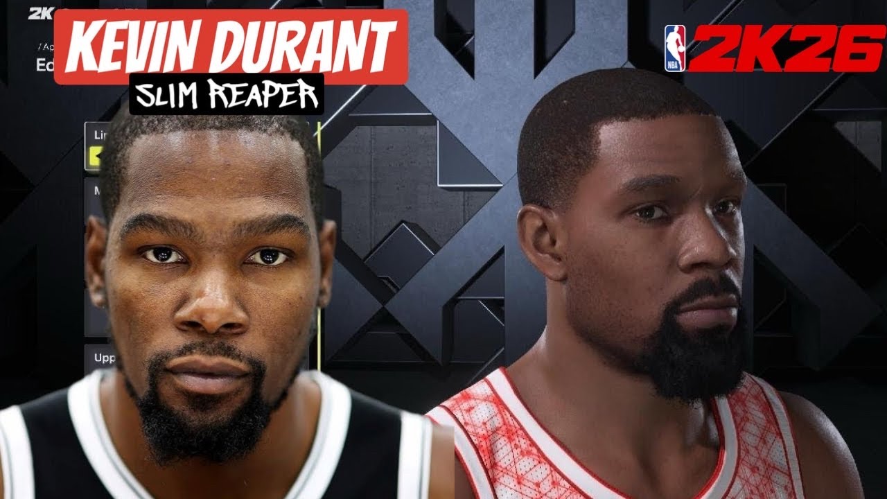 KEVIN DURANT FACE CREATION-2K26 - YouTube