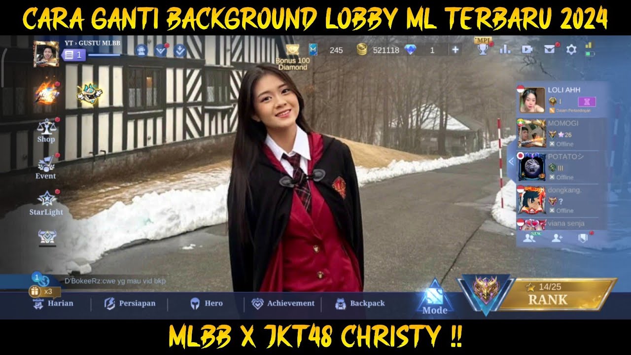 Background Lobby ML JKT48 Christy Terbaru - Cara Ganti Background Lobby Mobile Legends Terbaru ...
