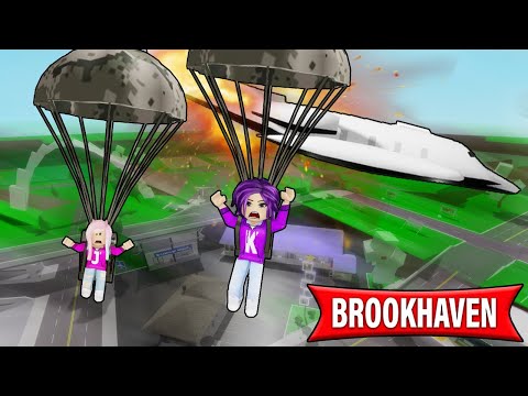 We crash landed into Brookhaven! | Roblox Roleplay