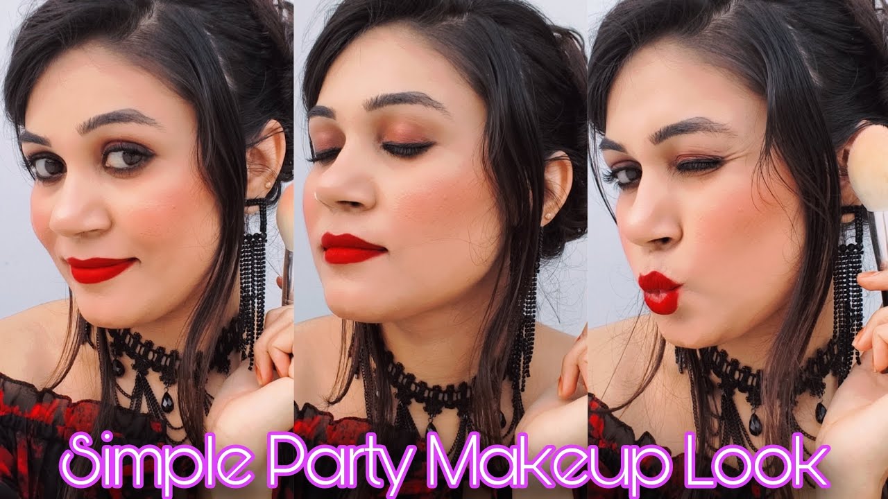 Simple Makeup Tutorial😍|| Party Makeup Look for beginners😍🔥💞#stepbystep ...