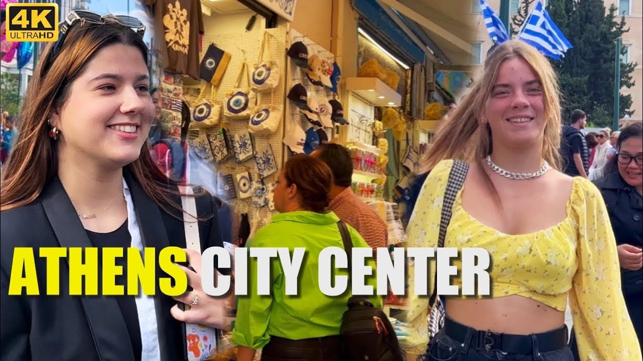 ATHENS CITY CENTER FULL WALKING TOUR 2022 | ATHENS GREECE - 4K ULTRA HD - DAYLIFE ATHENS |WORLD ...