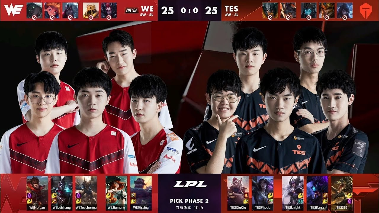 【LPL春季賽】第6週 WE vs TES #1 - YouTube