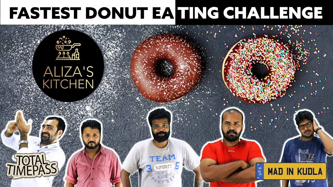 Fastest Donut Eating Challenge | Total Timepass - YouTube