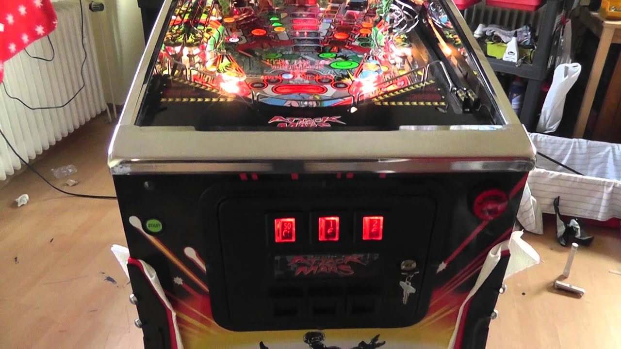 Attack from Mars Bally Pinball Paradise Flipper Automaten - YouTube