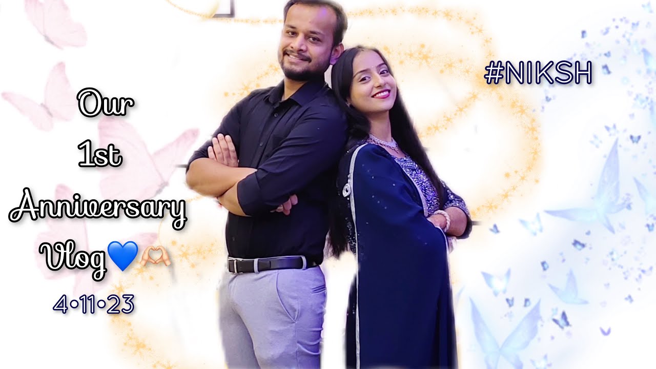 Got manyy surprises on our 1st Anniversary 🖤 | Vlog | Niksh - YouTube