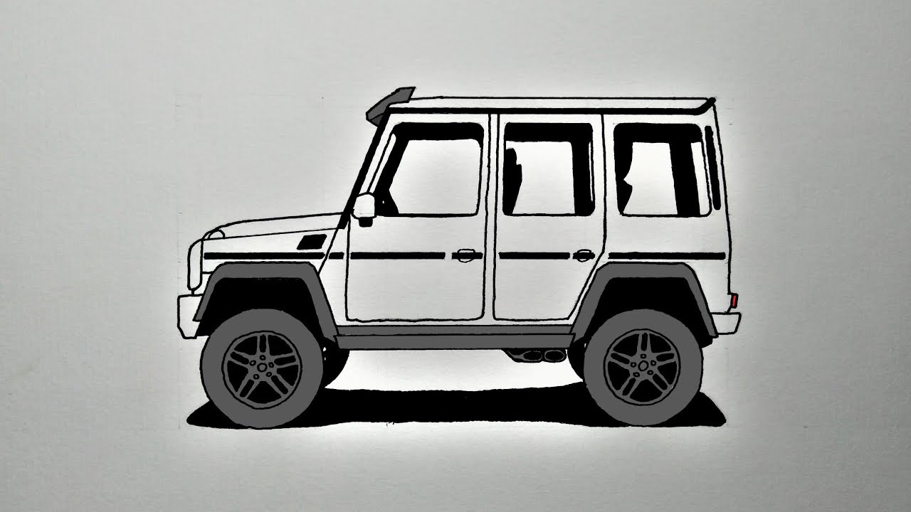 How to Draw a Mercedes AMG G 63 Step by Step with guide - YouTube