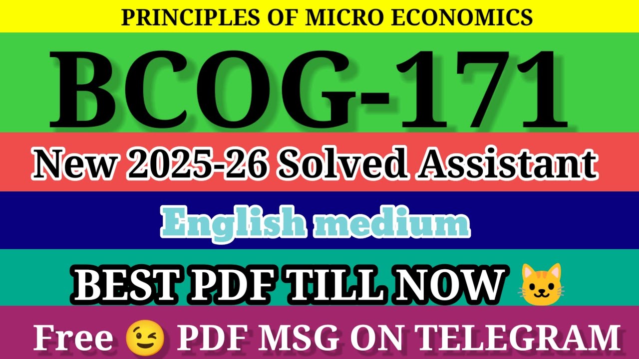 BCOG 171 SOLVED ASSIGNMENT 2025-26 in English ll bcog 171 solved ...