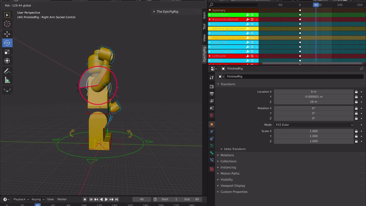 Creating Minifig Actions in Blender - YouTube
