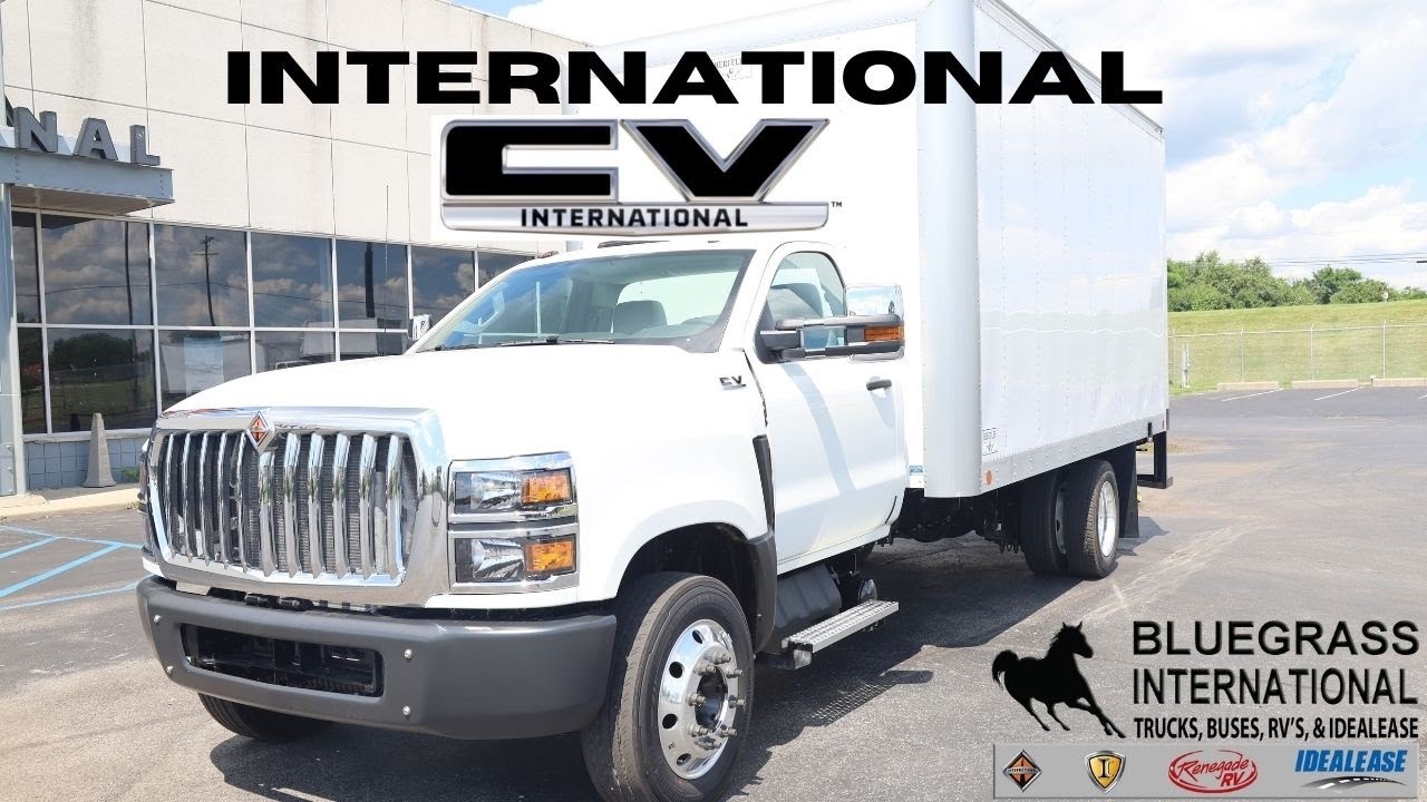 2021 International CV Box Truck Walkaround - YouTube