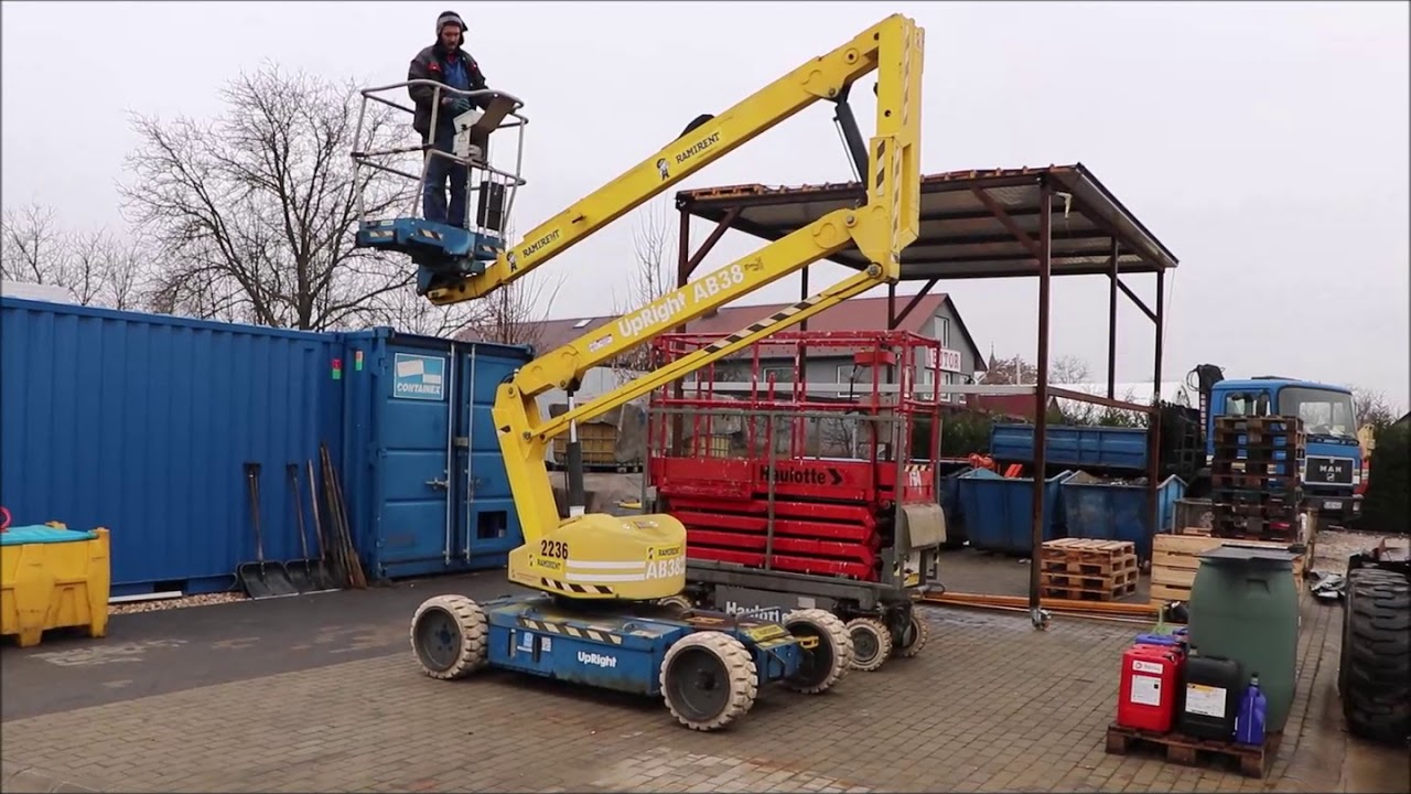 UPRIGHT AB38 Articulated Boom Lift - YouTube