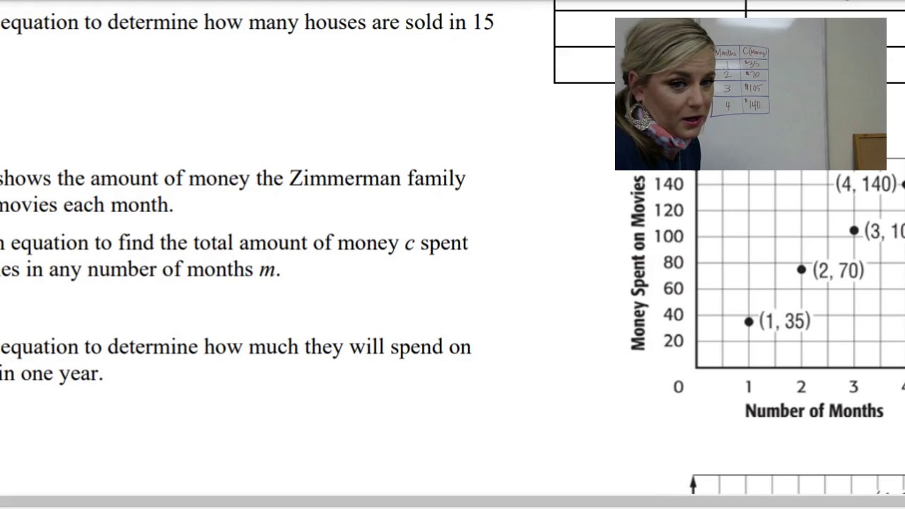8th Grade Chapter 4 Lesson 1- Represent Relationships - YouTube