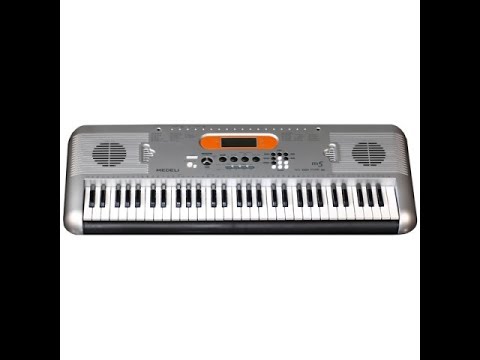 обзор на мой синтезатор Medeli M5 - YouTube