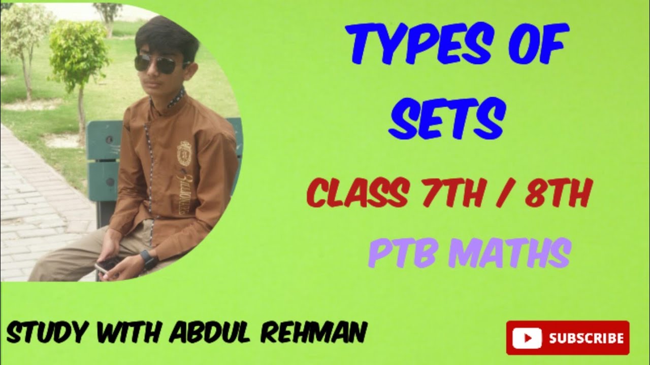 Types of sets | Maths | 7th/8th | Study with abdurrhman| Chand Raat ...