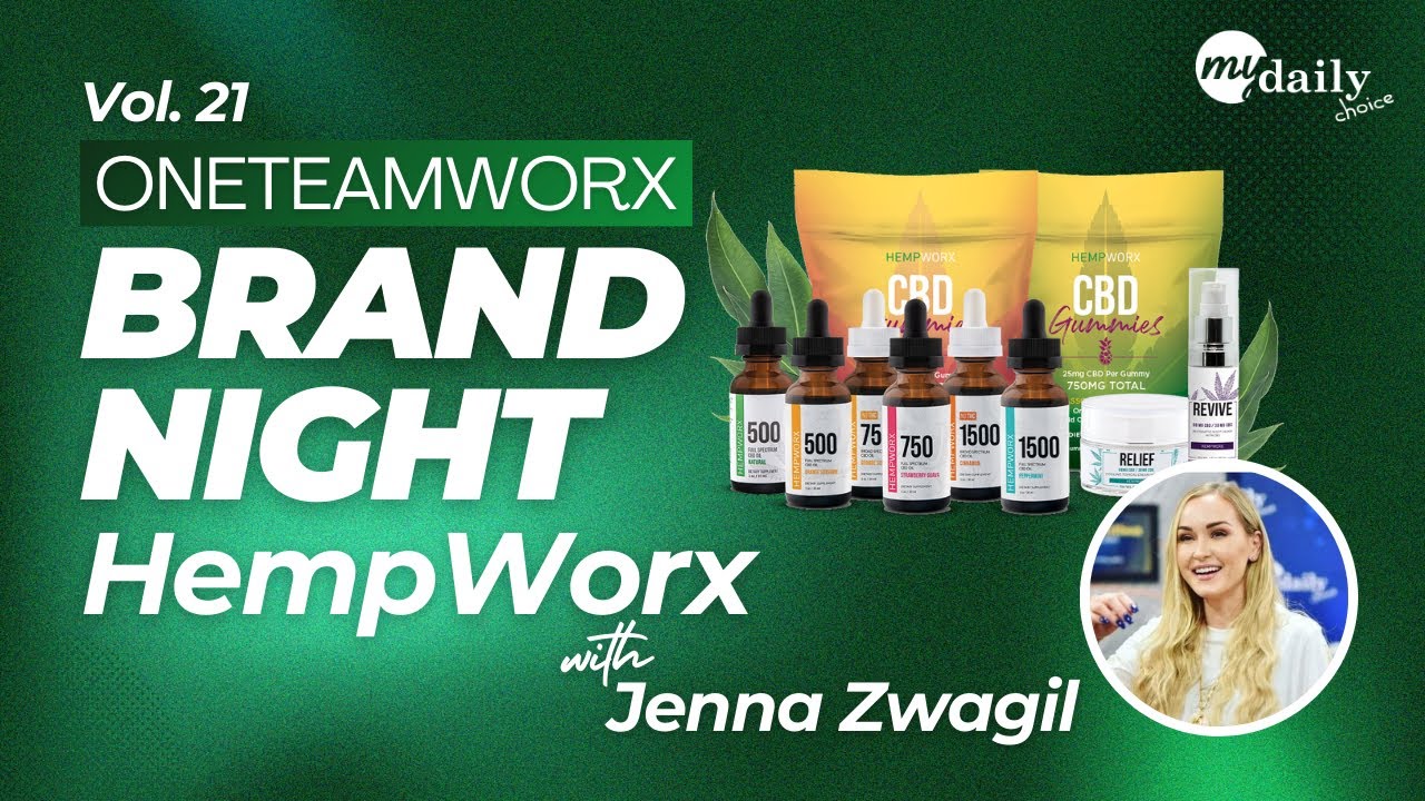 OneTeamWorx Brand Night: HempWorx with MDC Co-Founder Jenna Zwagil - YouTube