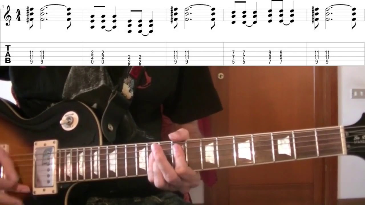 Ozzy Osbourne - crazy train intro guitar lesson (with TAB) - YouTube
