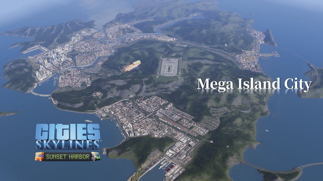 Mega Island City - Cities Skylines Showcase - YouTube