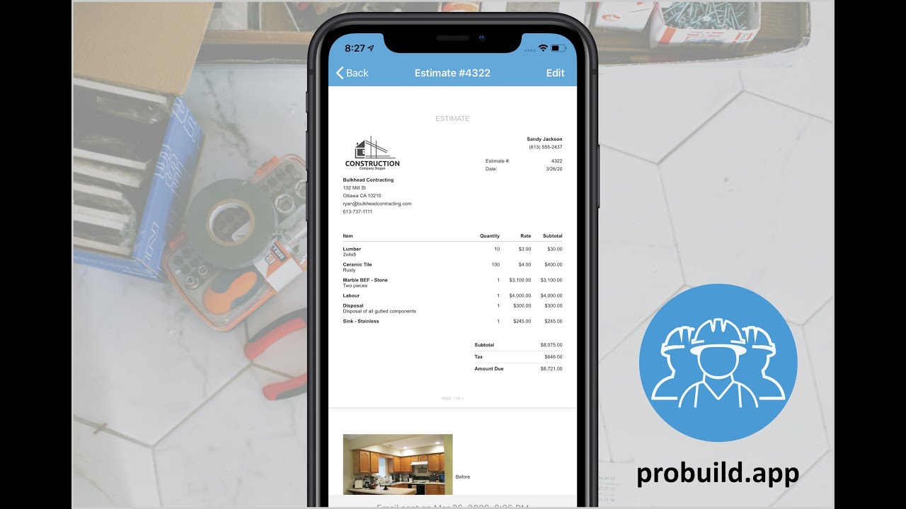 Probuild iOS App Demo - YouTube