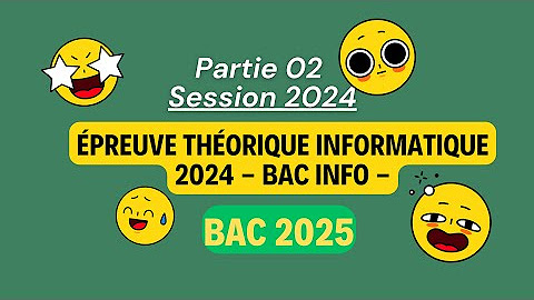 BAC 2024 Programmation Bac Info - YouTube