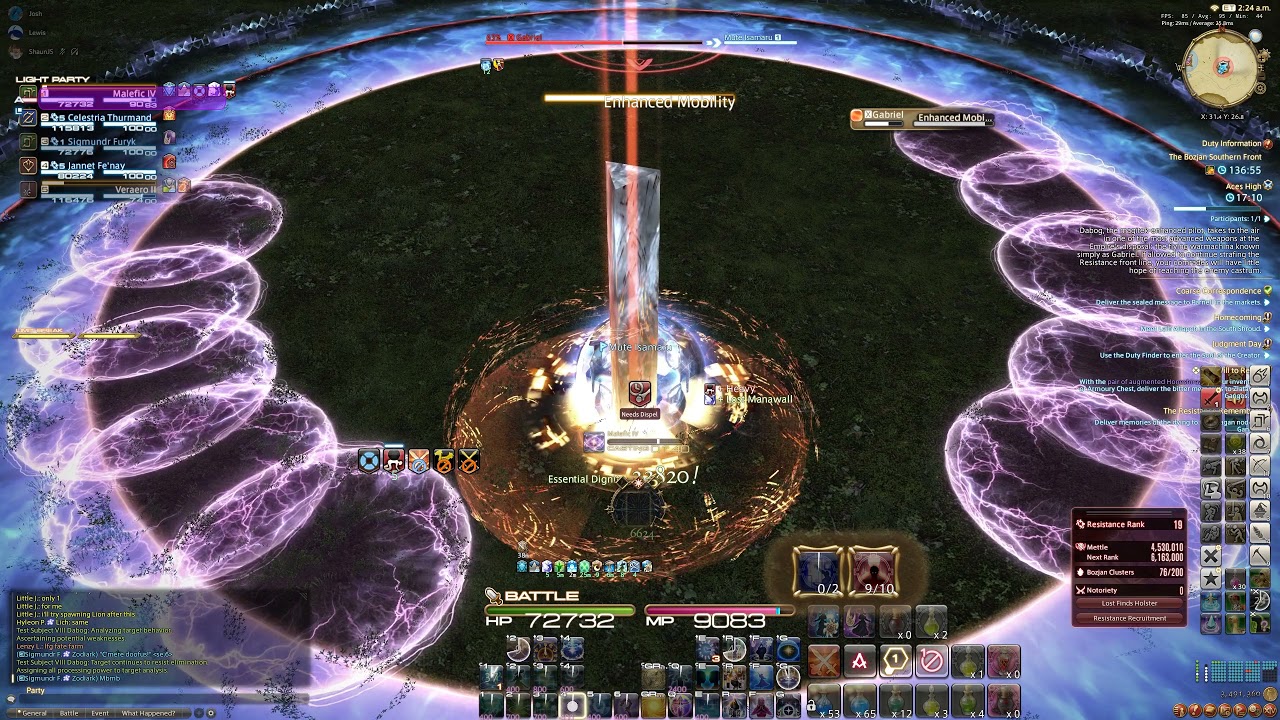 Final Fantasy XIV - Gabriel Duel - Astro pov - "Aces High" - YouTube