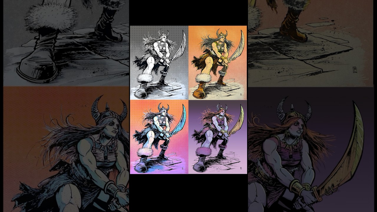 Multiple techniques over the line work of Bad Ink artist Lydia Roberts ...