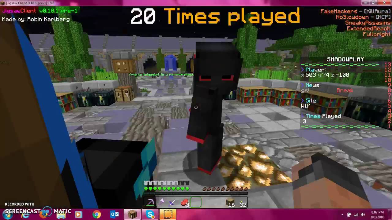 Minecraft - Fake Hacker - YouTube