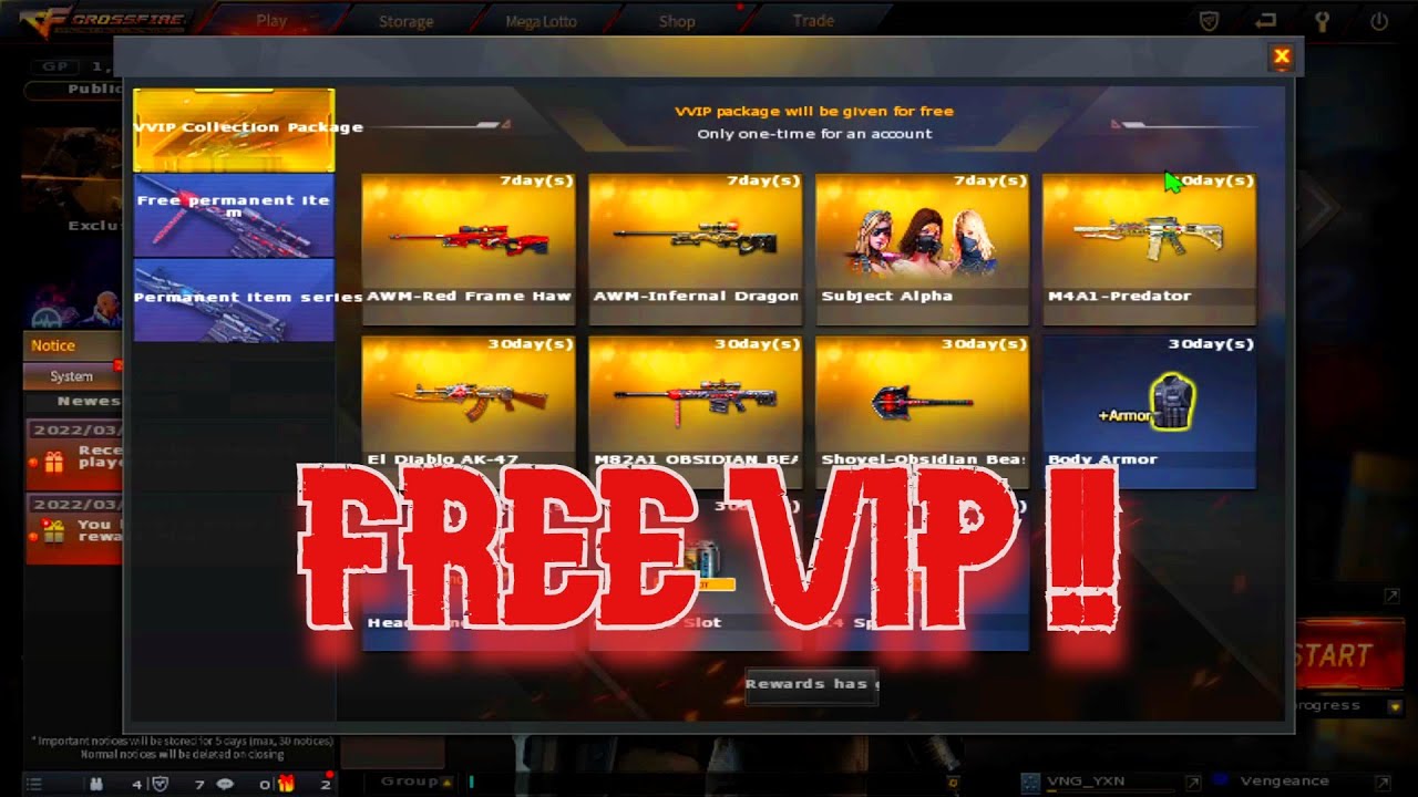 FREE VIP! Crossfire Philippines Event - YouTube