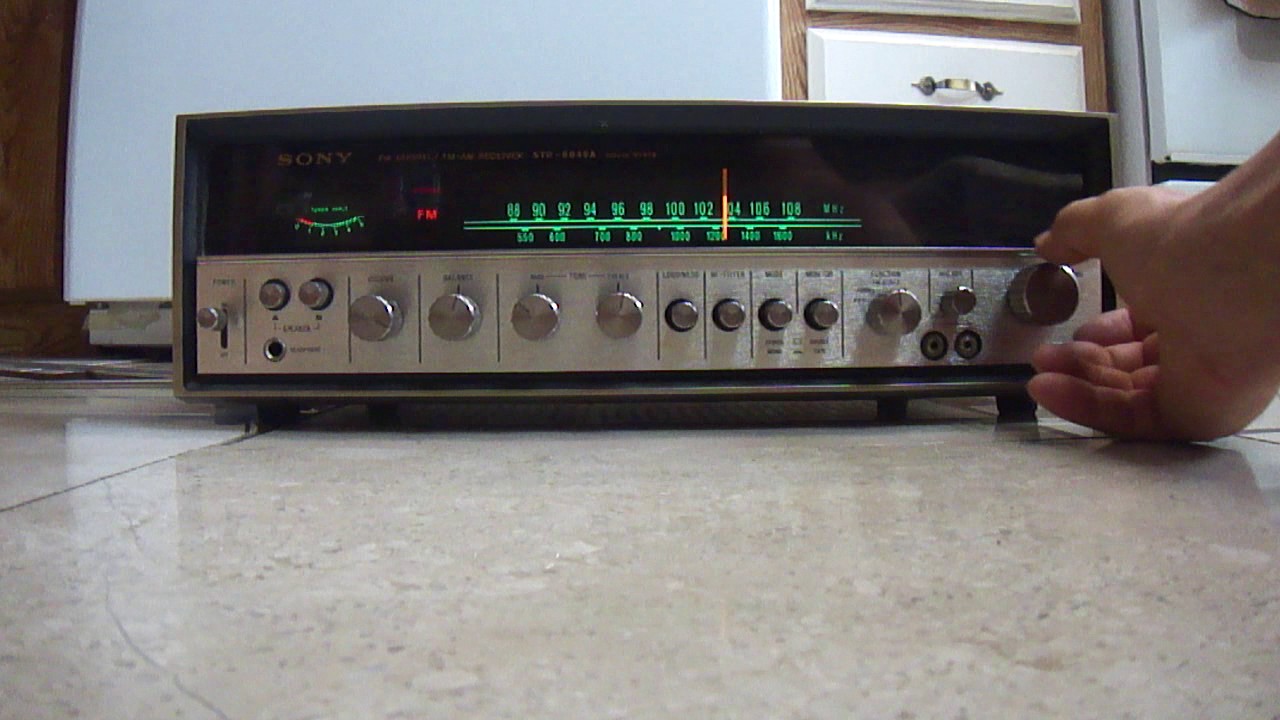 how work vintage SONY STR-6046A receiver made in Japan - YouTube