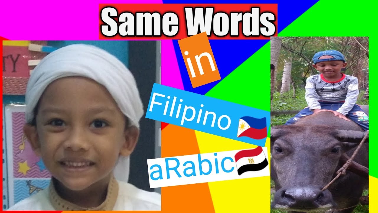 Let's learn Arabic and Filipino language - YouTube