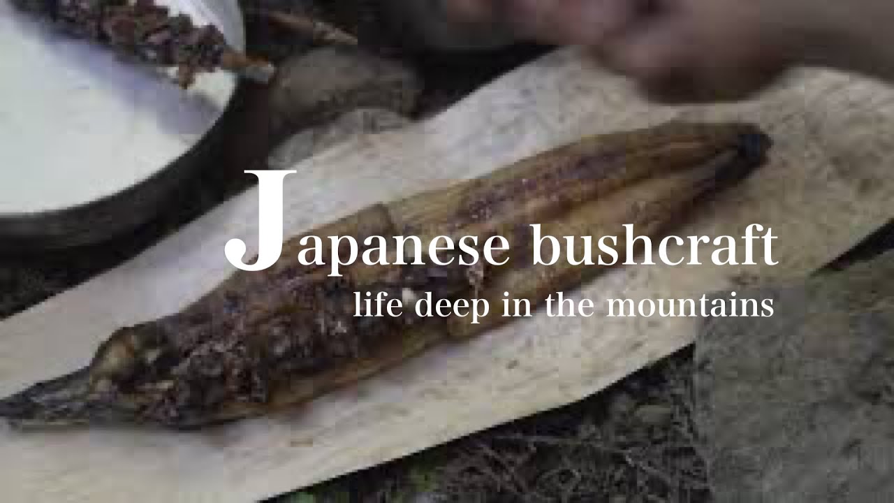 Japanese Bushcraft trip | Japanese food eat on bonfire | eel dish - YouTube