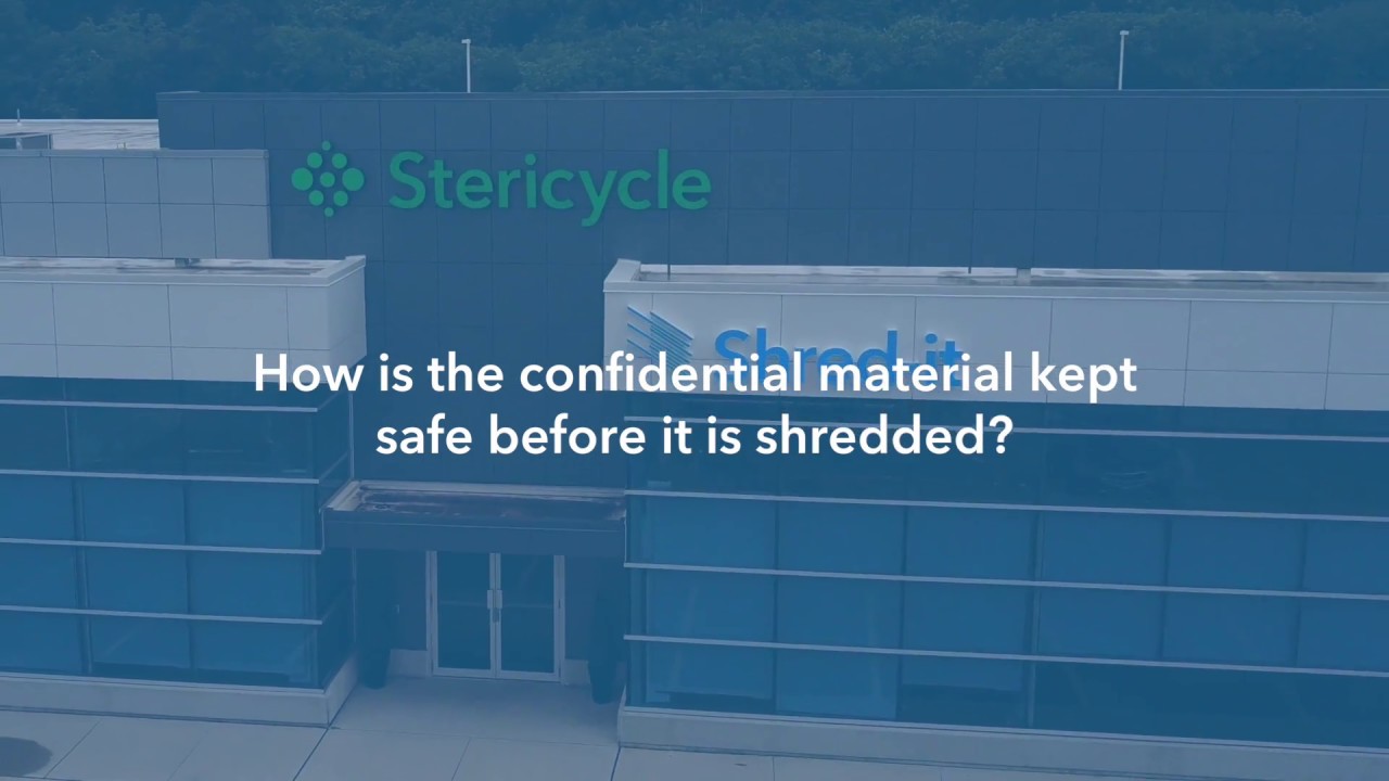 How is the confidential material kept safe before it is shredded? - YouTube