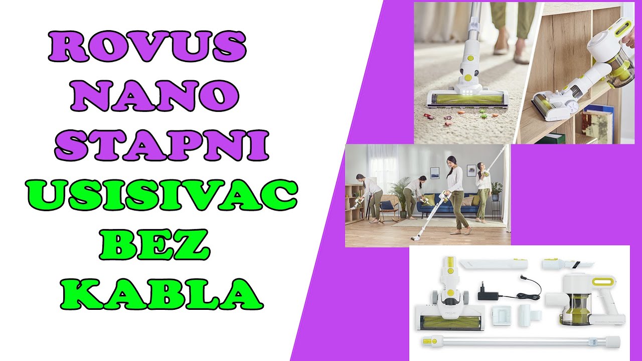 Usisivac bez kabla | Rovus nano stapni usisivac na baterije - YouTube