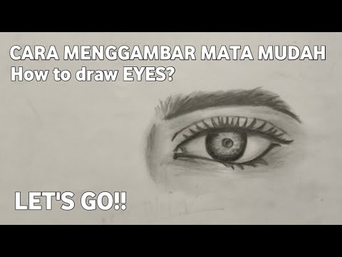 TUTORIAL CARA MENGGAMBAR MATA SIMPLE BANGET - YouTube