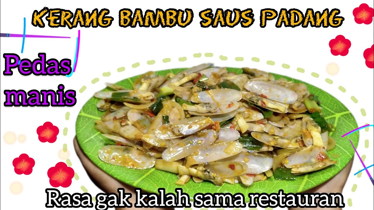 BEGINI CARA MEMASAK KERANG BAMBU SAUS PADANG YANG ENAK - YouTube