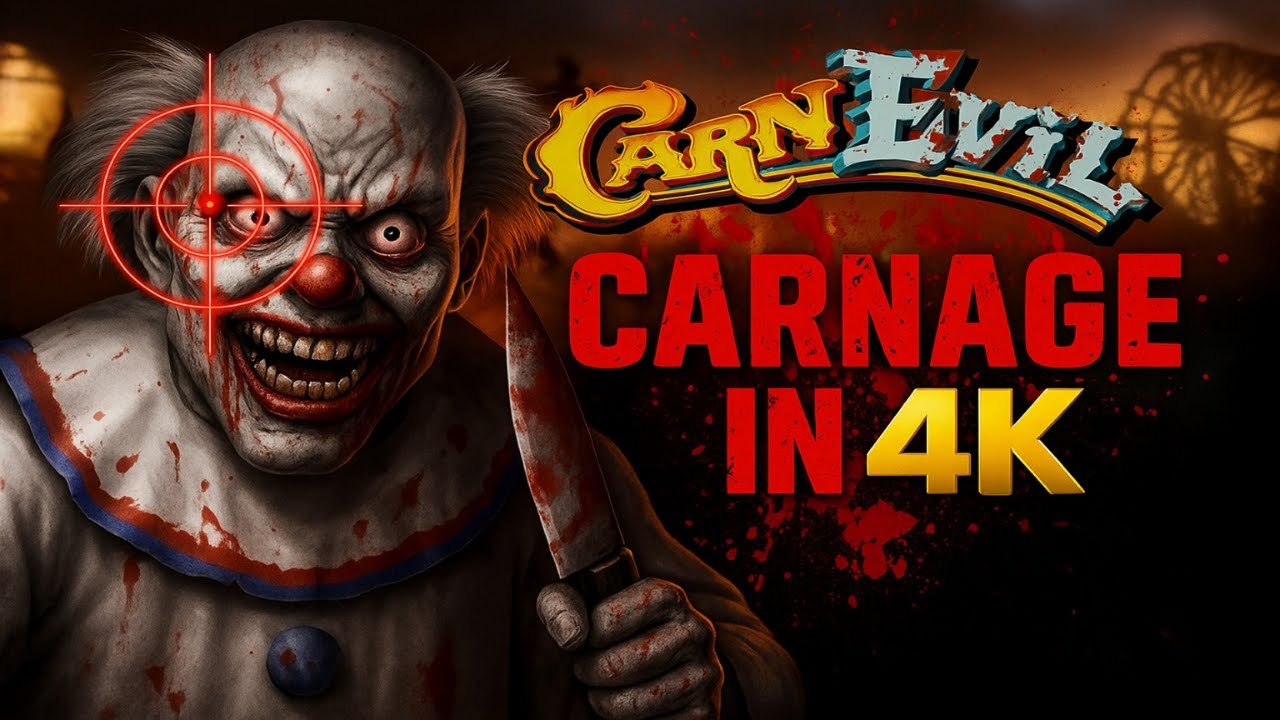 ⭐ CARNEVIL | 4K/60ᶠᵖˢ | ARCADE #walkthrough #playthrough #longplay ...