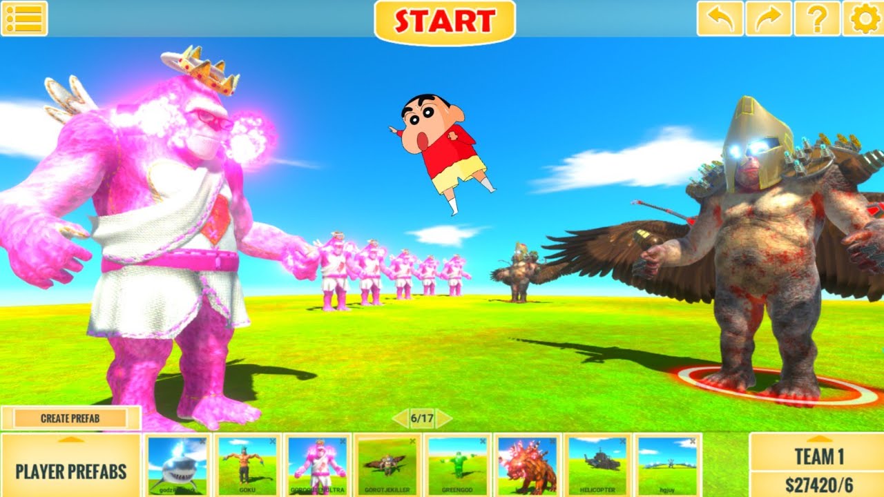 GORO-QUEEN vs DR-GORO in ARBS | Animal Revolt Battle Simulator - YouTube
