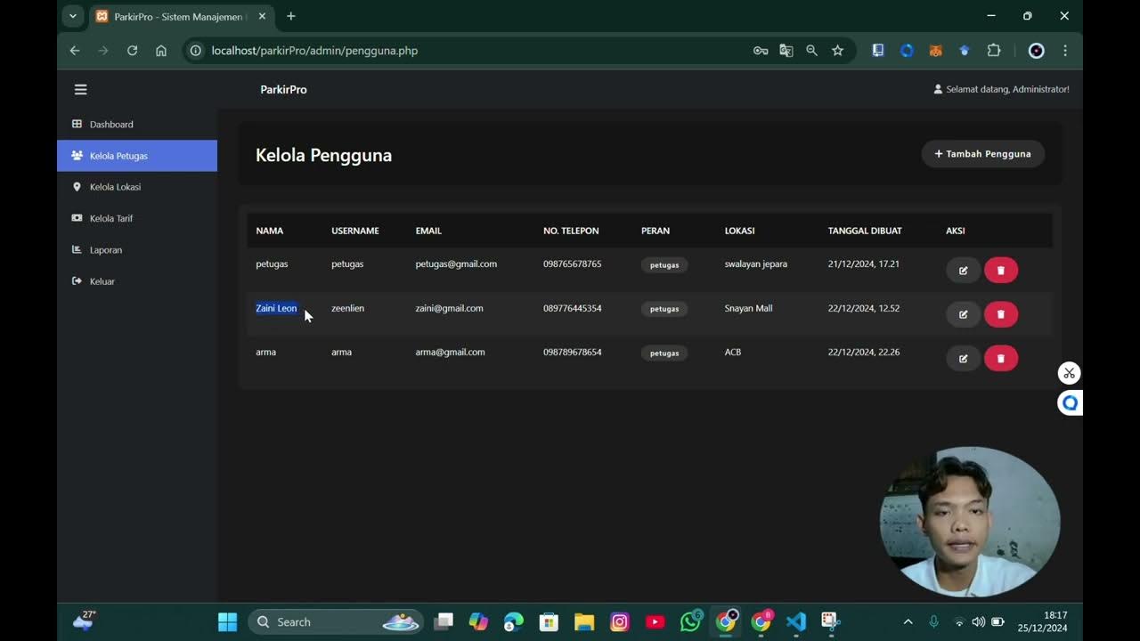 PENERAPAN APLIKASI BERBASIS WEB SISTEM PARKIR DENGAN DATABASE MONGODB ...