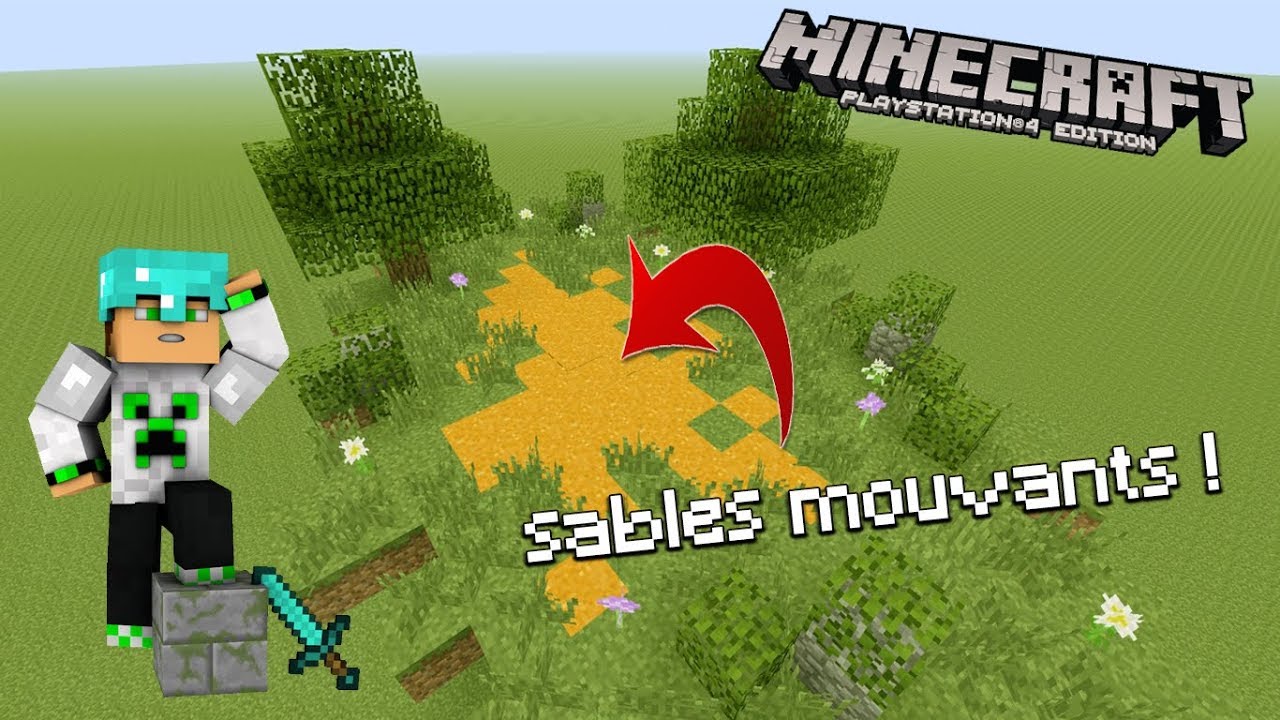TUTO - Sables Mouvants sur Minecraft PS4/XBOX ONE !! - YouTube