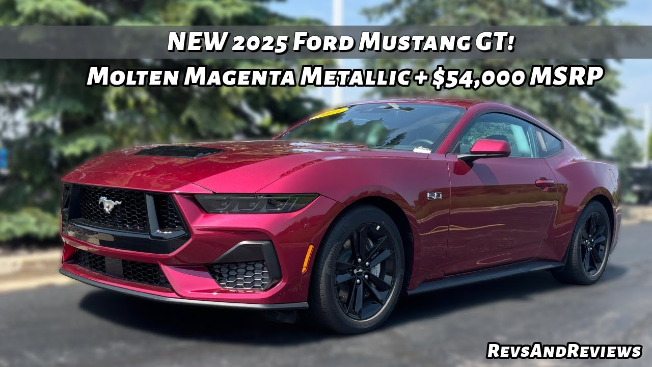 BEST Sports Car on the market!? 2025 Ford Mustang GT in Molten Magenta ...