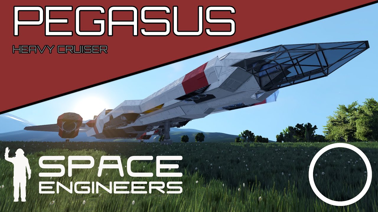 Pegasus Heavy Cruiser - Space Engineers Showcase - YouTube