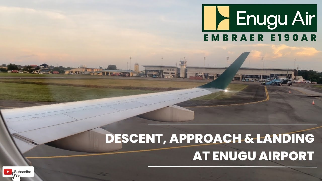ENUGU AIR | Beautiful Scenery Descending and Landing At Enugu Airport ...
