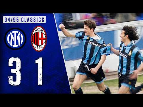 Milano is Blue! | Inter 3 - 1 AC Milan | 1994/1995 | Classic Highlights