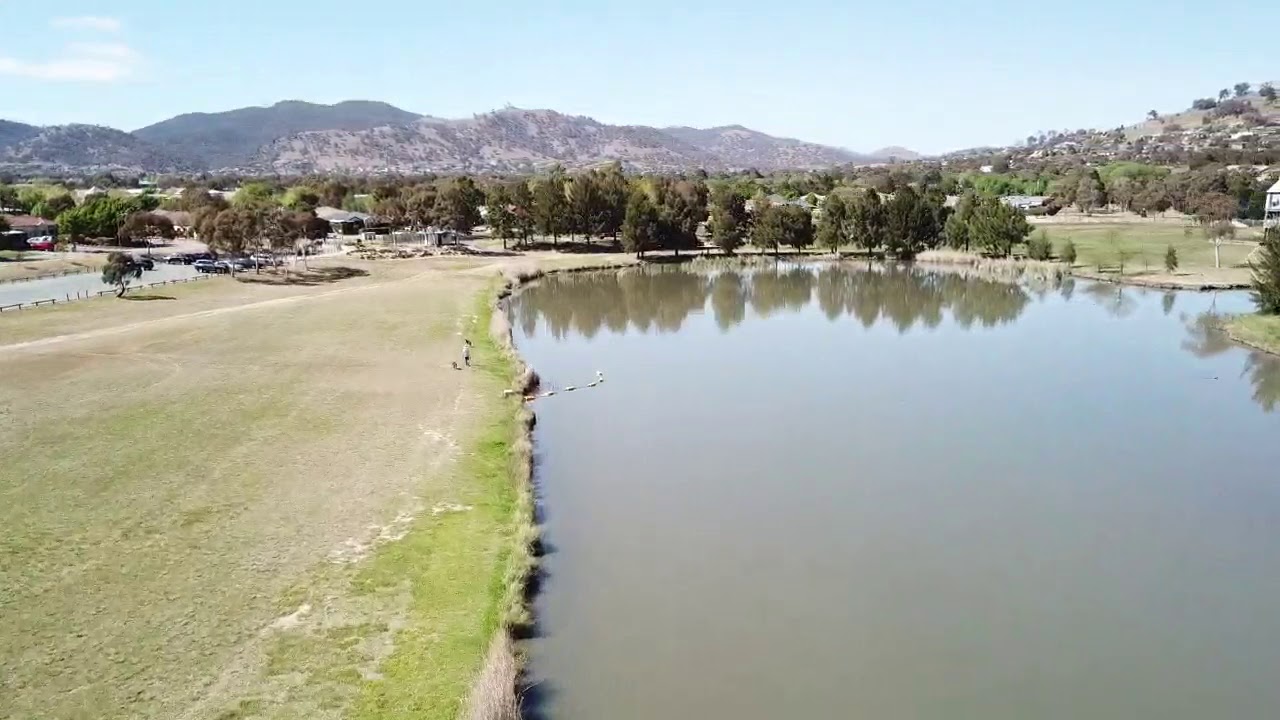 Drone flight at Point Hut pond - YouTube