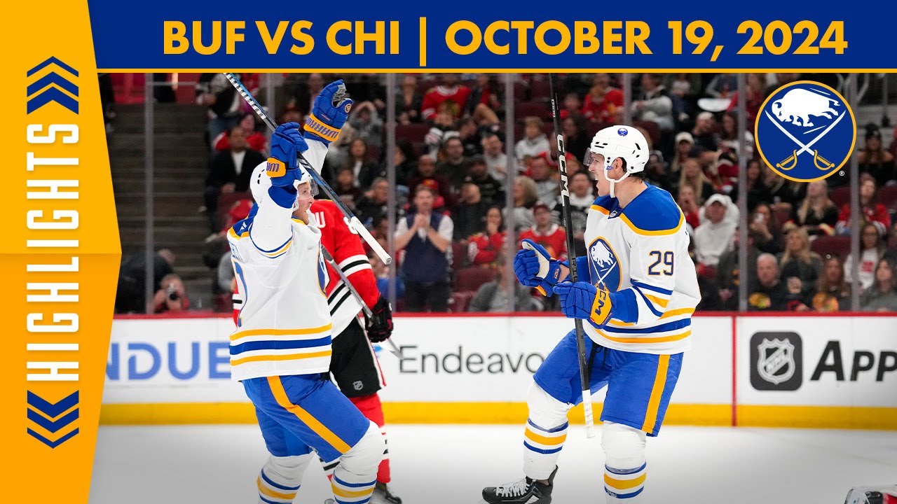 Buffalo Sabres Beat Chicago Blackhawks in 4-2 Victory | Full Highlights ...
