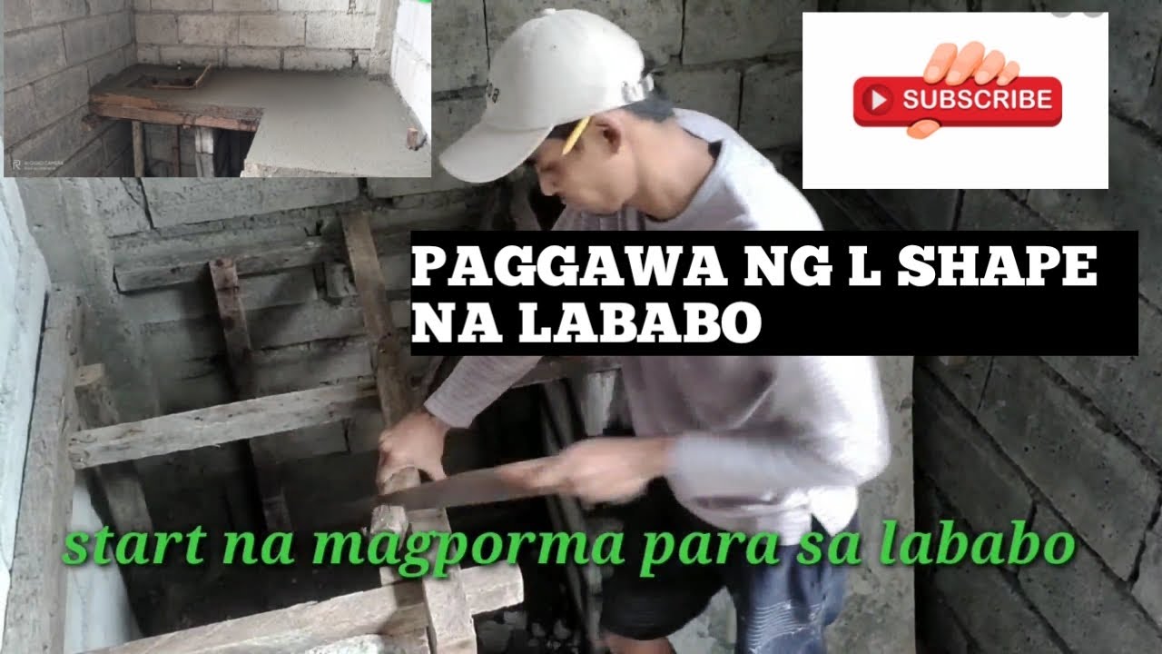 PAG GAWA NG L SHAPE NA LABABO - YouTube