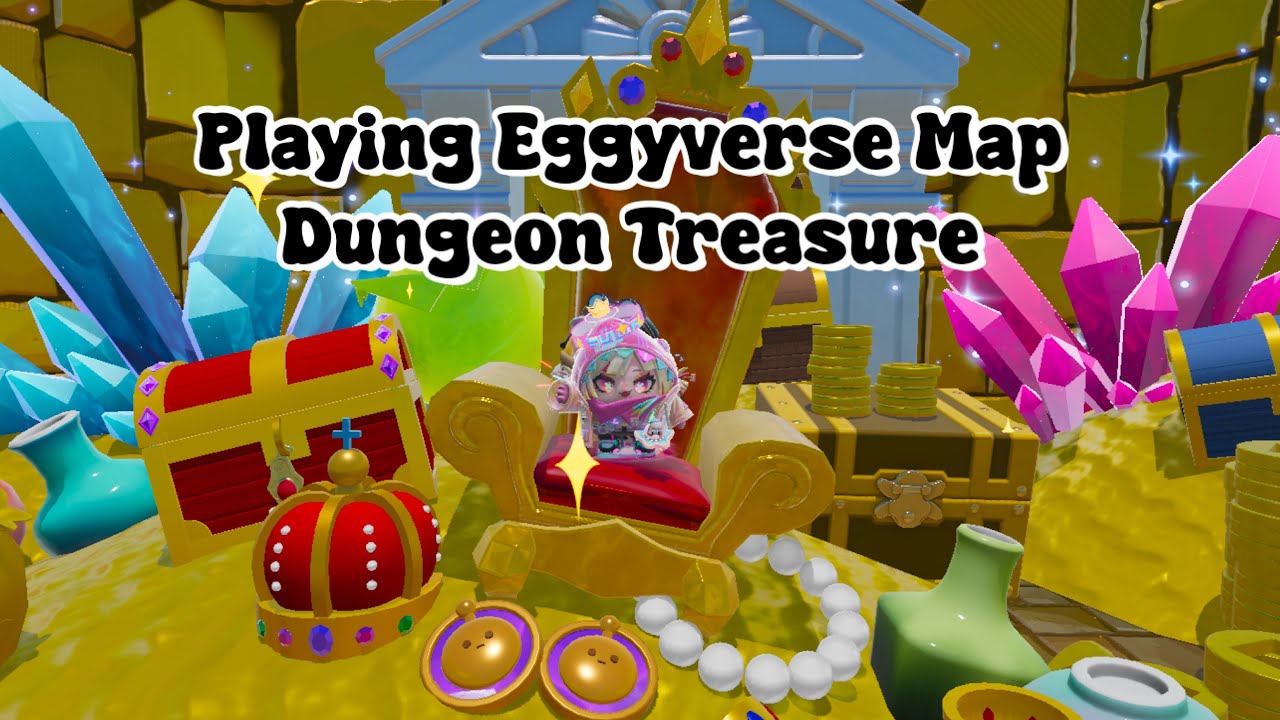 Playing Eggyverse Map Dungeon Treasure - Eggy Party - YouTube
