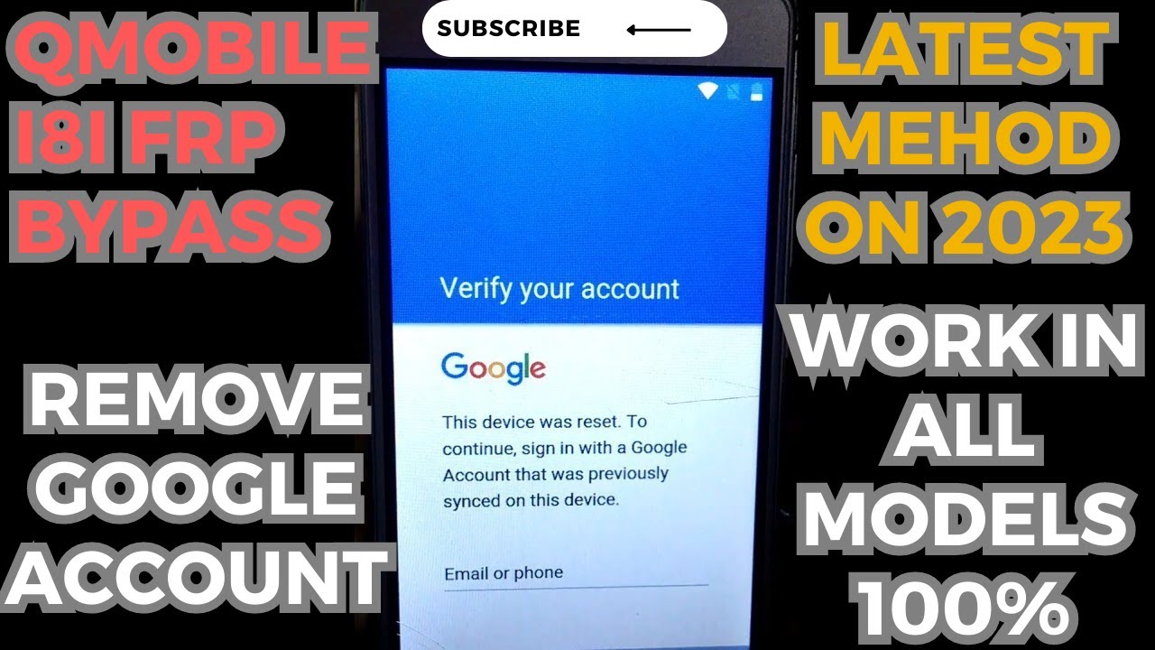 QMobile i8i Google Account Remove ByPass Testd Method 2023 - How To ...
