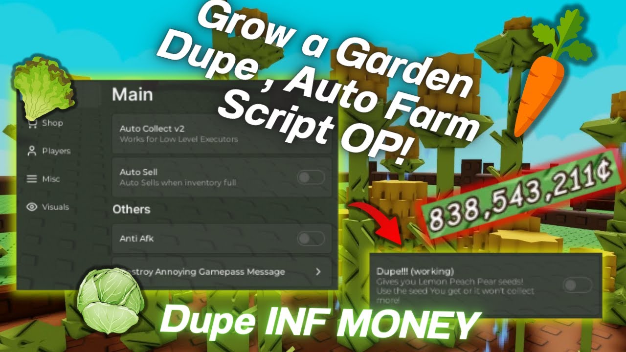 [Dupe] Best New Grow a Garden Dupe OP Script , OP Auto Farm [Free Script🌽] - YouTube